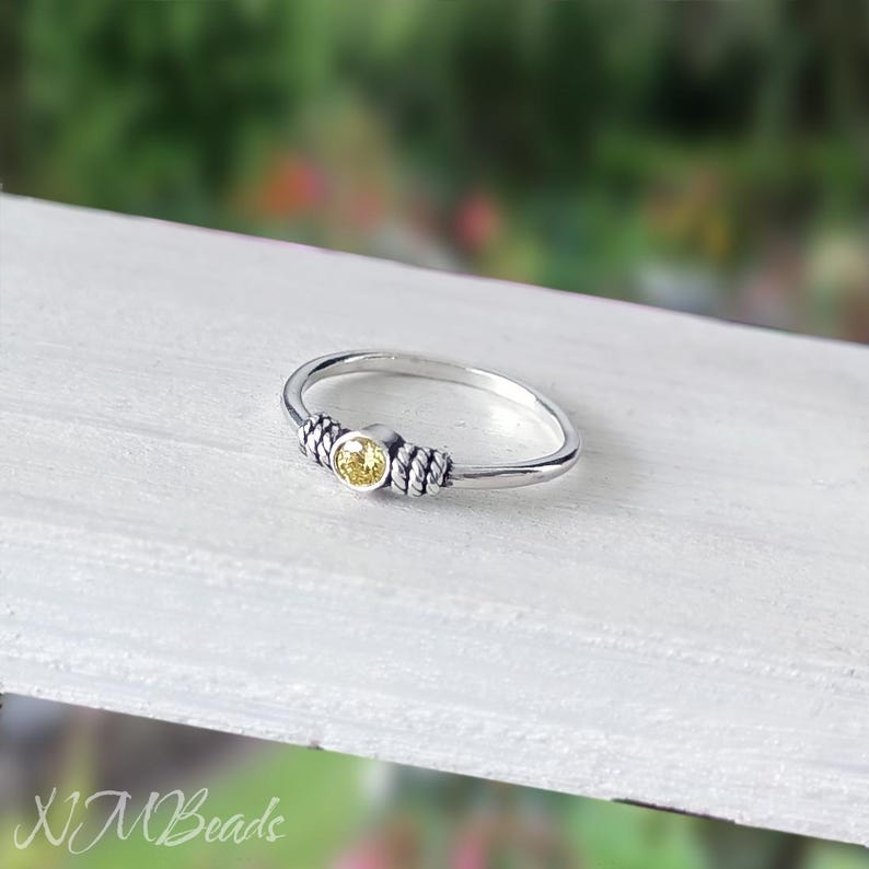 Personalized Children Ring, Birthstone Ring, Sterling Silver Ring ...