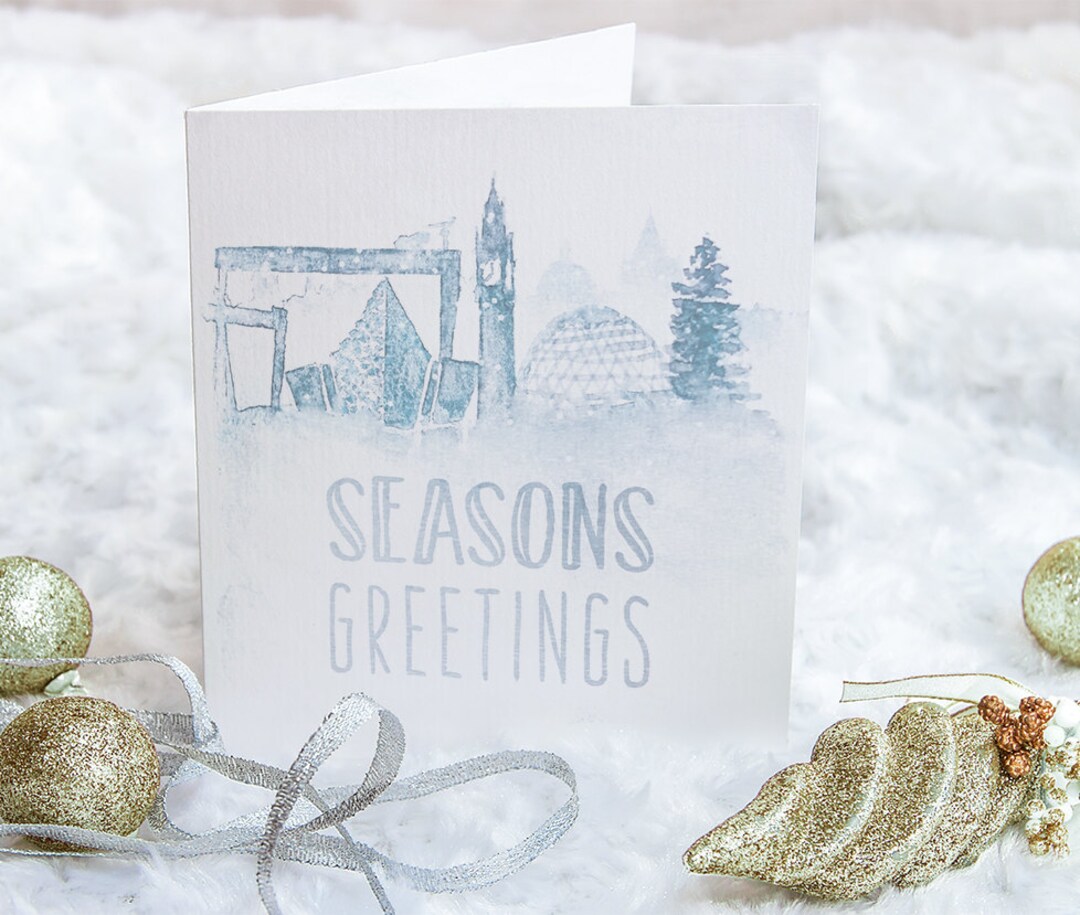 Unique Belfast Christmas Card - Single Card With Envelope, Beautiful ...