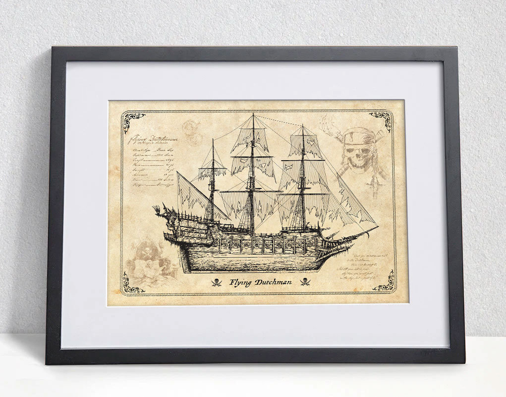 The Flying Dutchman Pirate Ship Engineering Design, Pirates of the ...