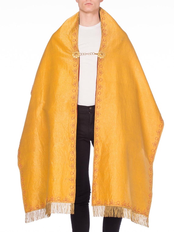 Victorian Gold & Cotton Embroidered Catholic Mantle Cape With | Etsy
