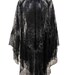 MORPHEW ATELIER Black Antique Silk Chantilly Lace Caped Duster - Etsy