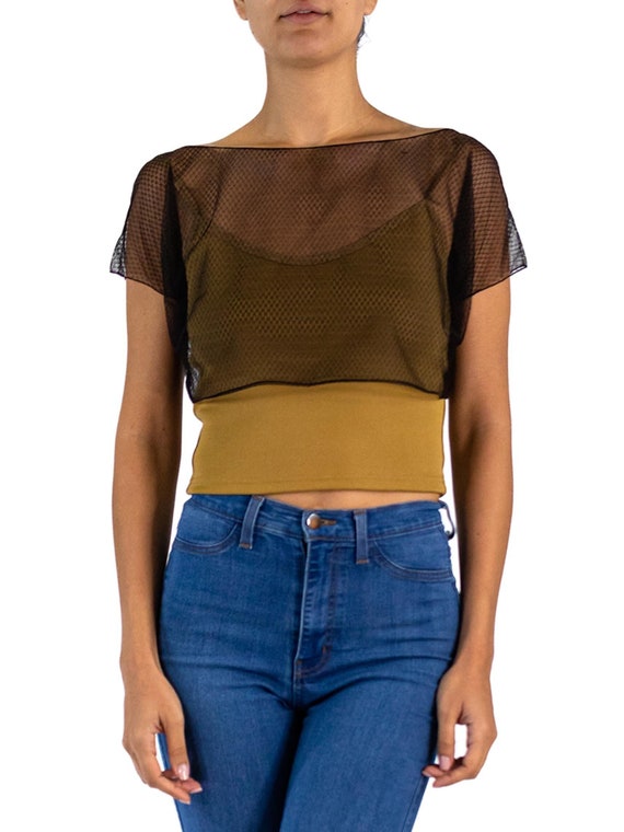 50s sheer black nylon - Gem