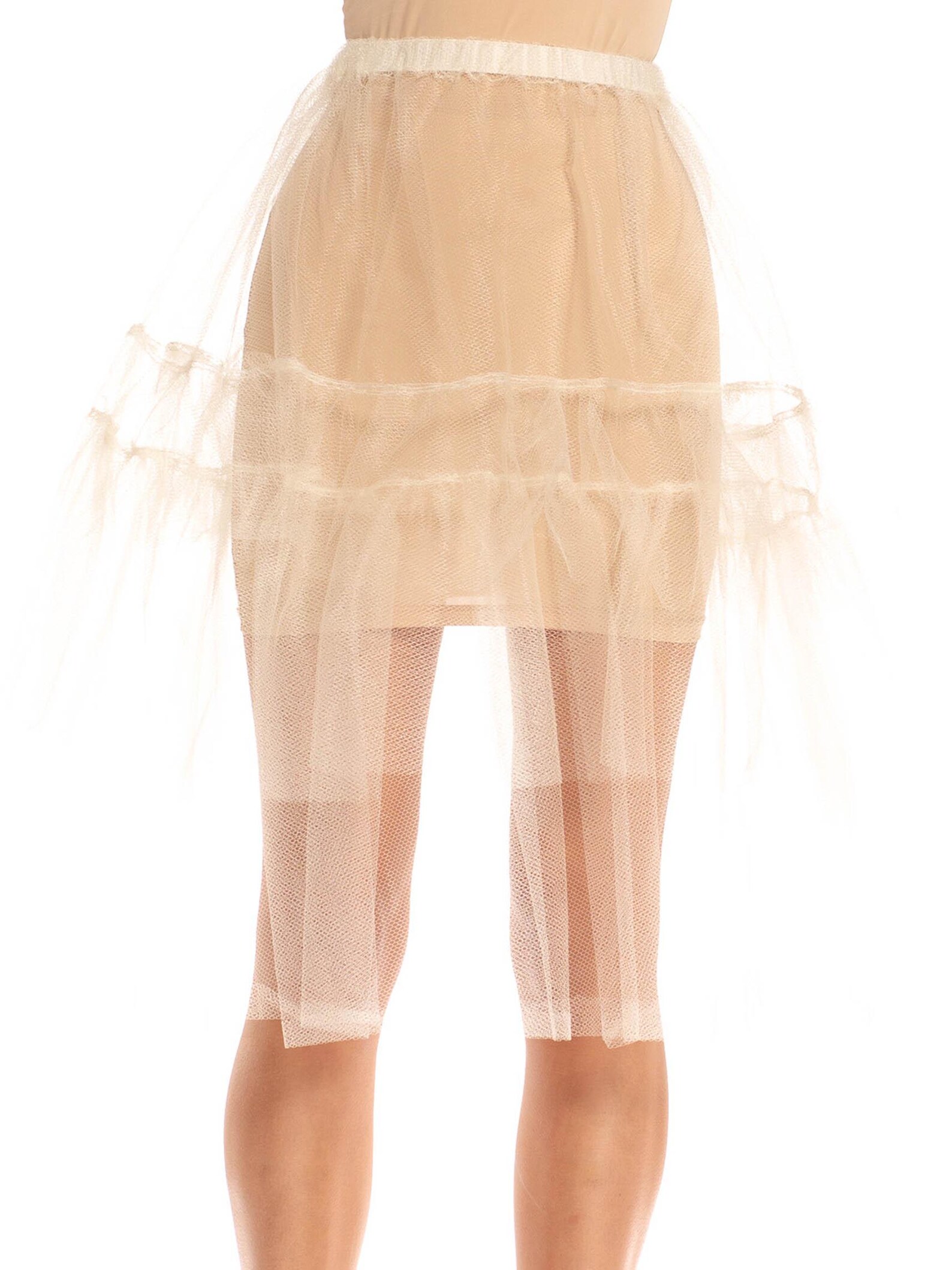 1980S White Tulle Tiered Tutu Skirt With Elastic Waistband - Etsy