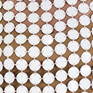1960'S Paco Rabanne Style White Plastic Circle Chainmail Top - Etsy