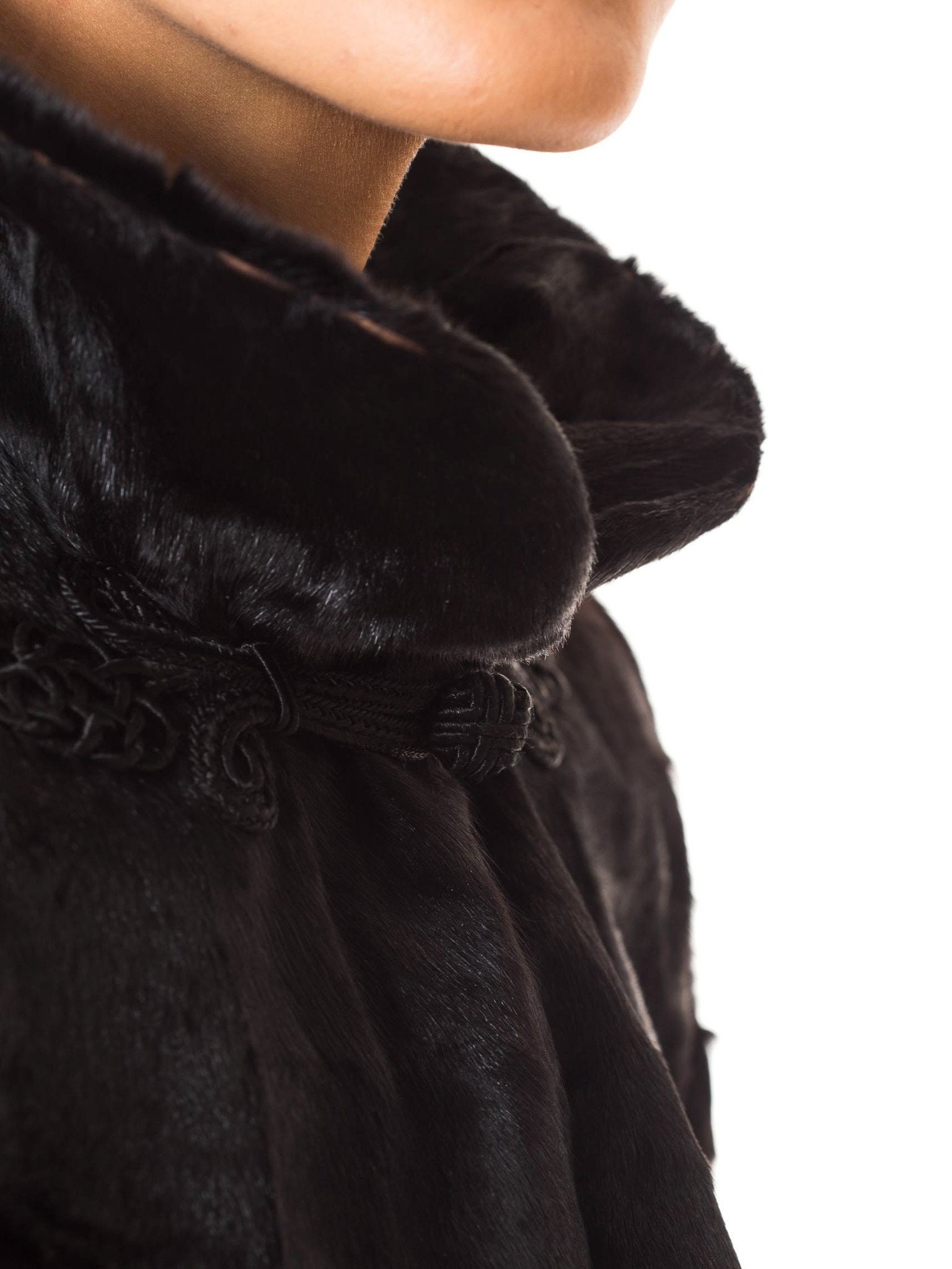 Victorian Black Broad Tail Fur Cape - Etsy
