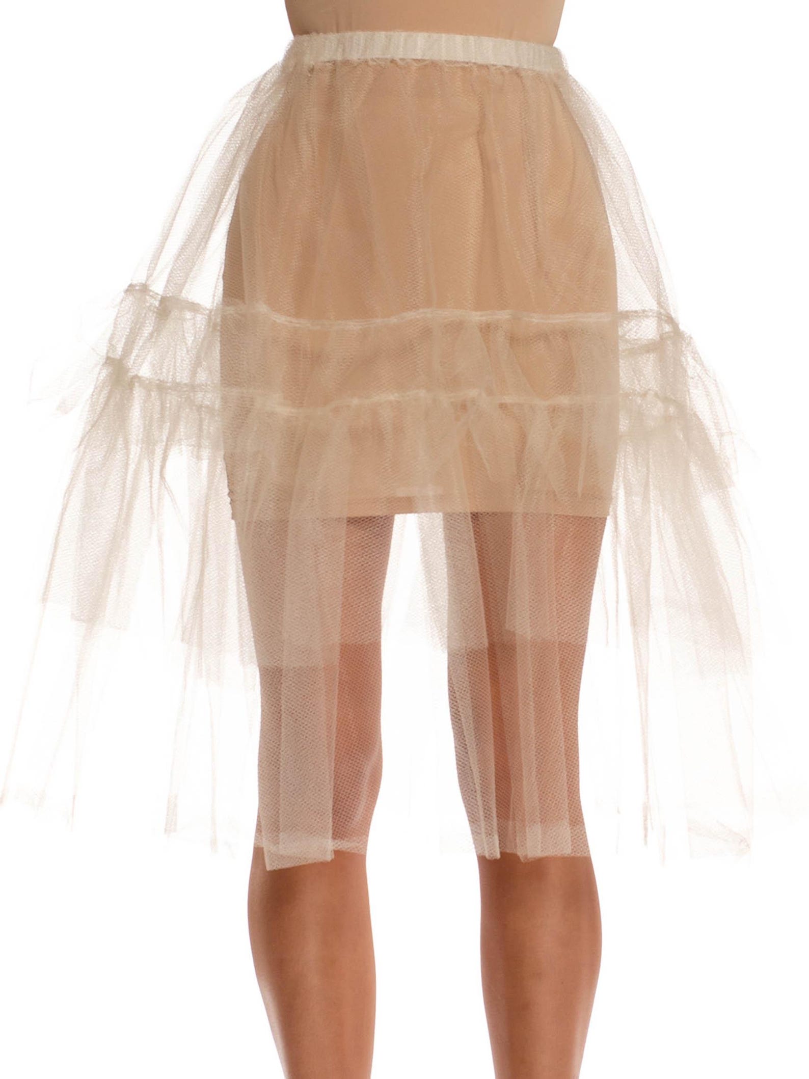 1980S White Tulle Tiered Tutu Skirt With Elastic Waistband - Etsy