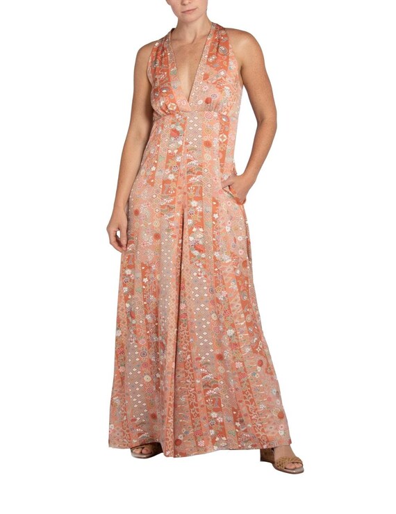 MORPHEW COLLECTION Copper Coral Japanese Kimono Silk … - Gem