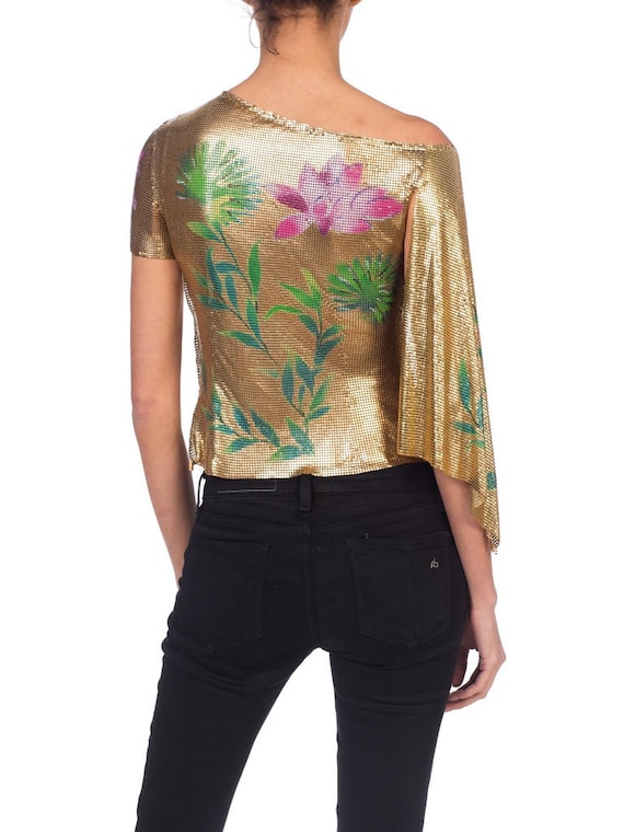 2000S GIANNI VERSACE Jlo Collection Tropical Gold Met… - Gem