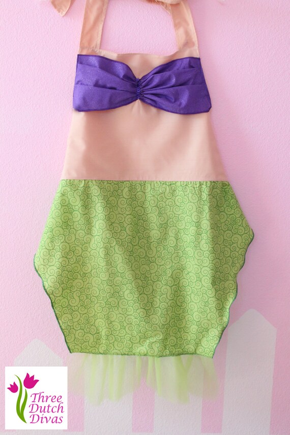 Ariel Little Mermaid Inspired Dress up Apron Childs Size | Etsy
