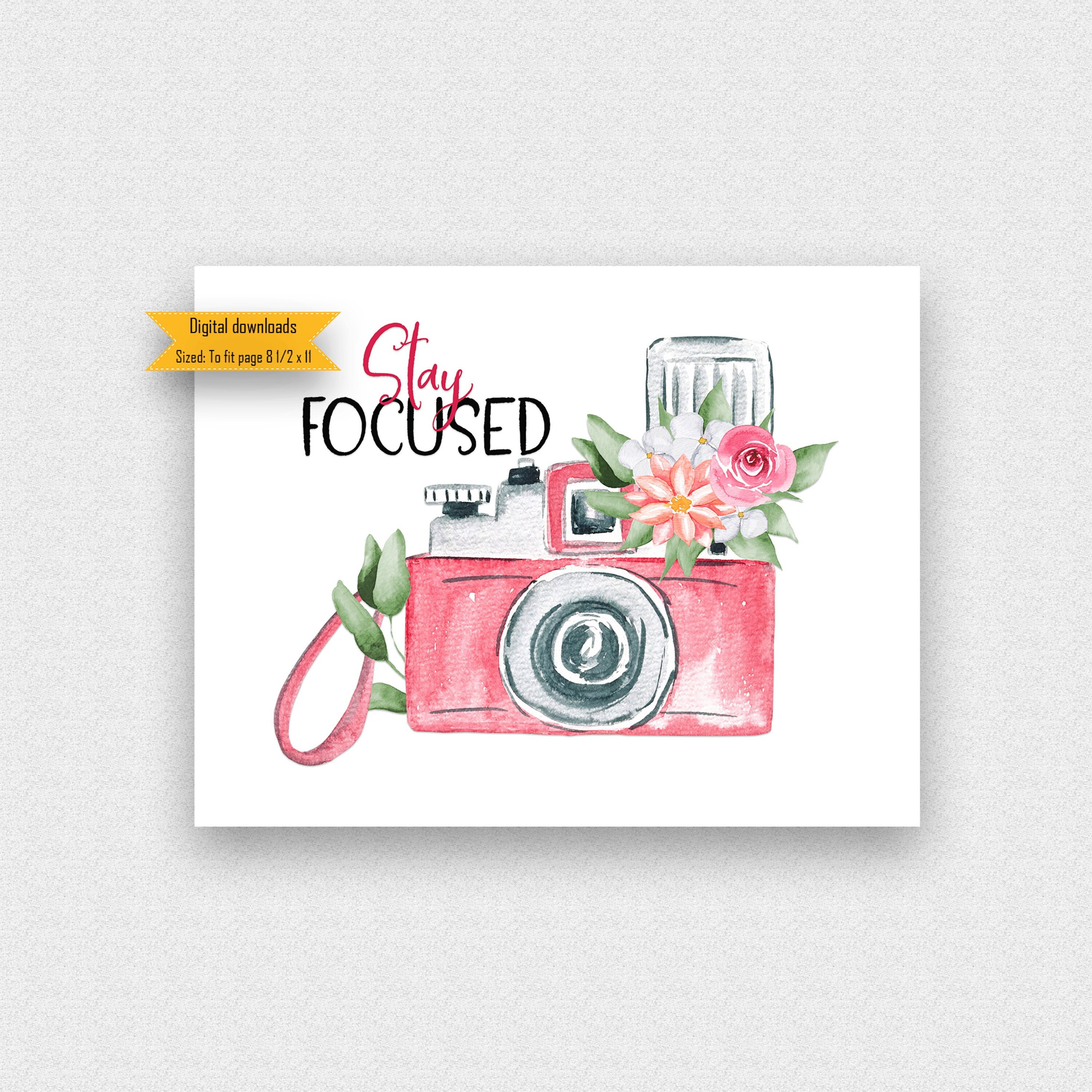 Stay Focused Wall Art, Digital Download - Etsy