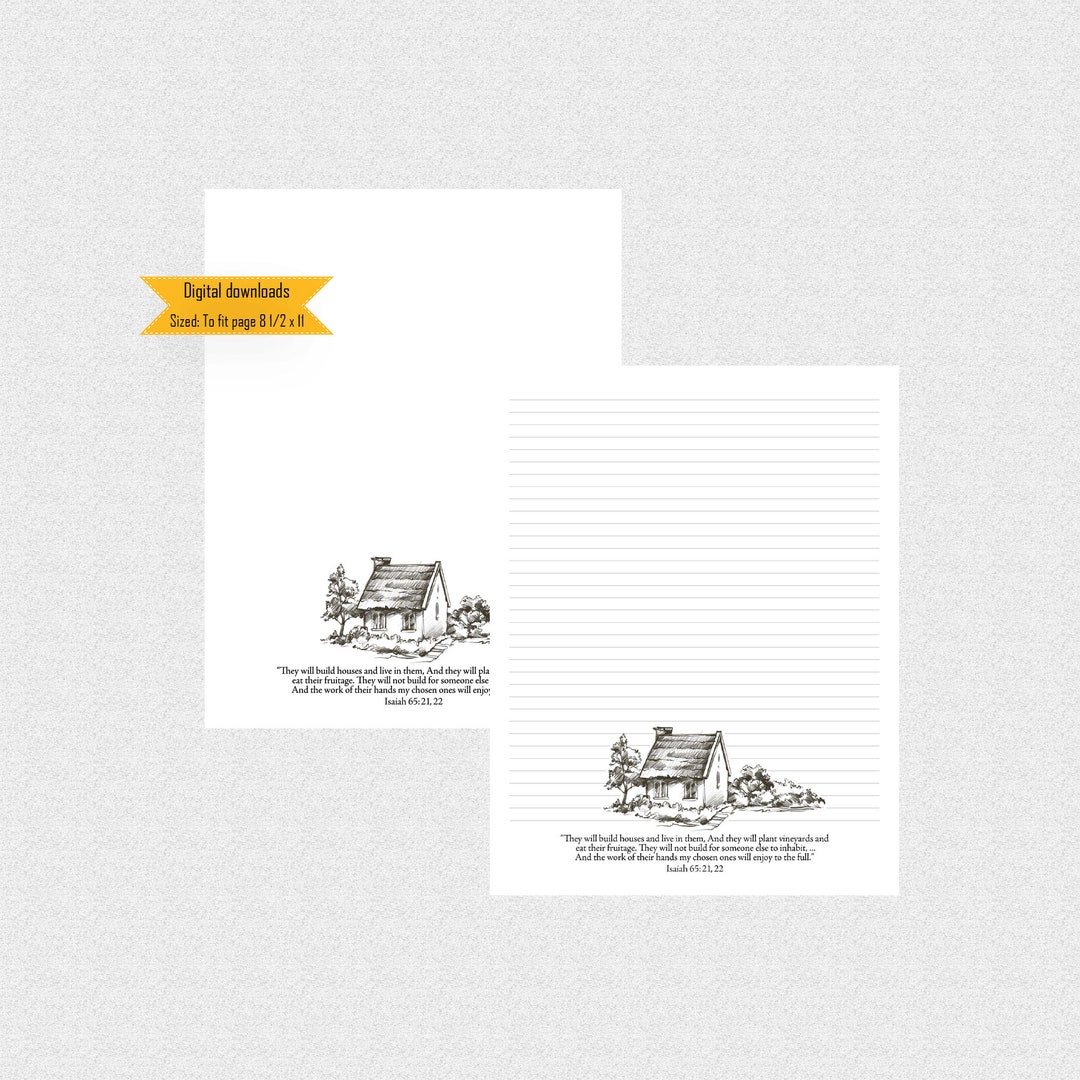 JW Letter Writing Paper, Instant Download, Stationery - Etsy