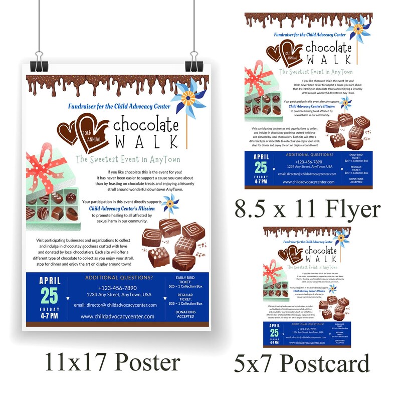 Editable in FREE Canva - Customizable Fundraising Flyer for Charity ...
