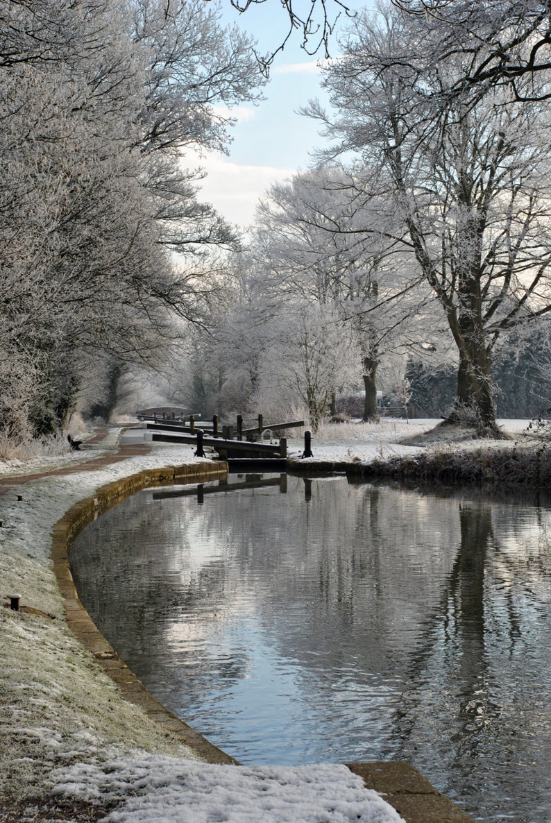 Winter on the Chesterfield Canal. an A4 (21cm X 29.7cm) Photographic ...