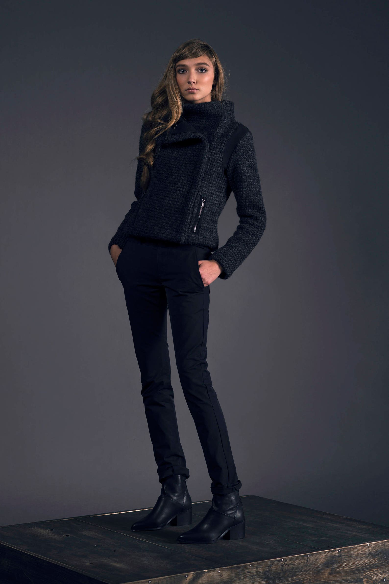 Knit Moto Jacket, Moto Jacket, Wool Coat, Moto Jacket, Side Zip Jacket ...