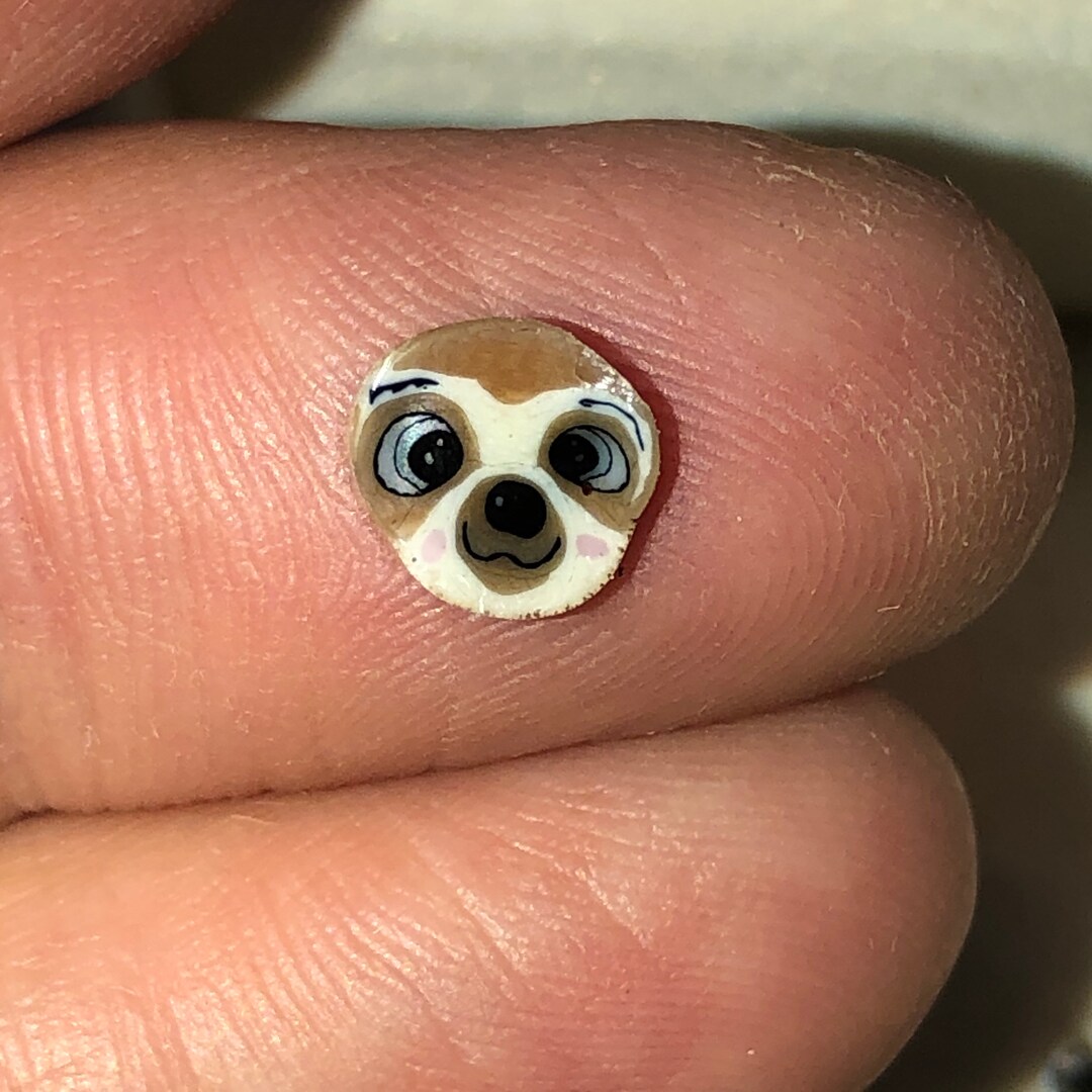 Sloth Face COE104 Murrini Chips - Etsy