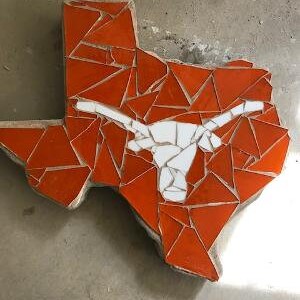 Texas Flag Stepping Stone With Mosaic Top! - Etsy