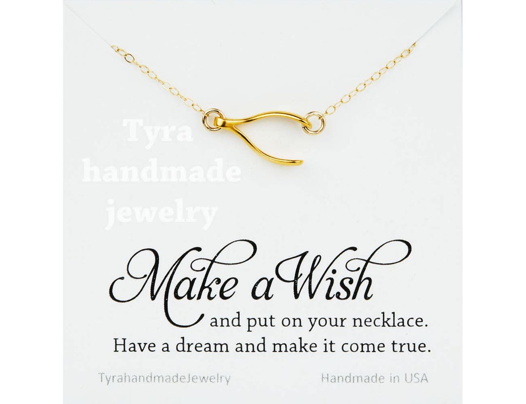 Sterling Silver Sideways Wishbone Necklace,lucky Charm Necklace,good ...