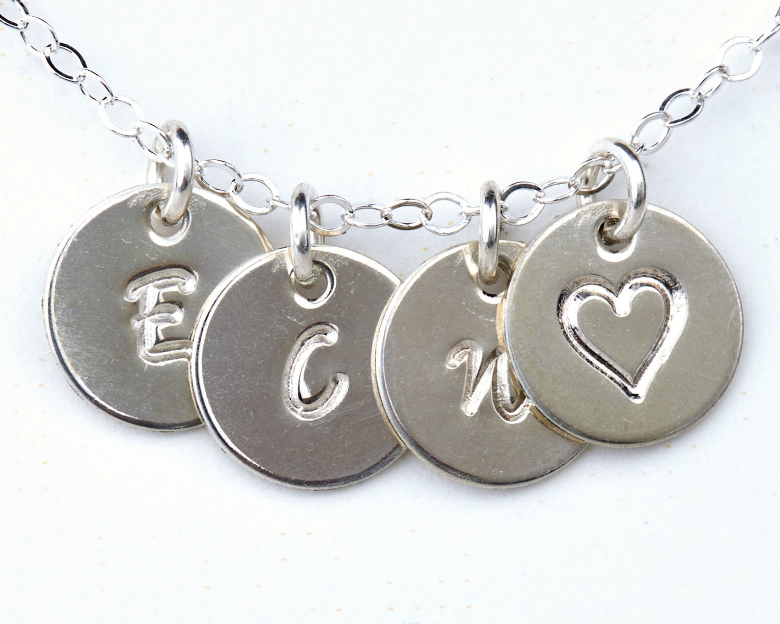 Custom Initial Tag Necklacefamily Monogramskid - Etsy