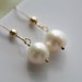 Classic Round Freshwater Pearl Earrings,wire Wrapped Pearl,gold or ...