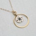 Gold Compass Necklace,infinity Compass Necklace,infinity Necklace ...