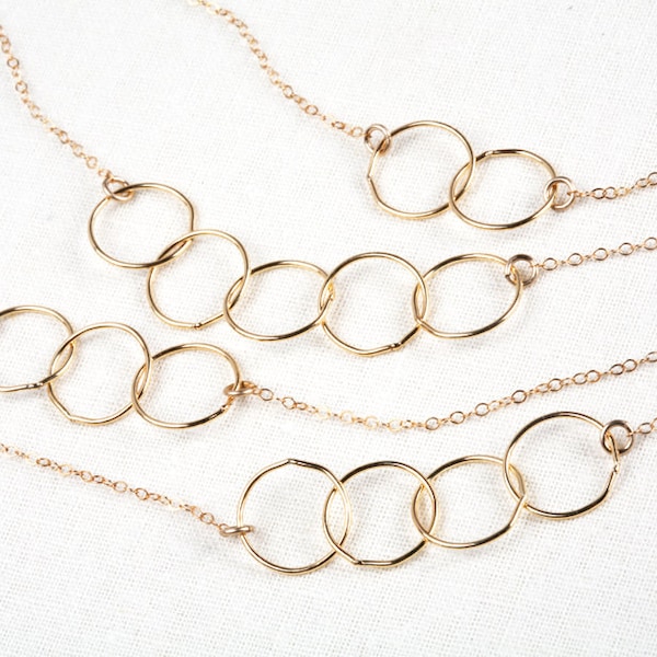 Circle Necklace - Etsy