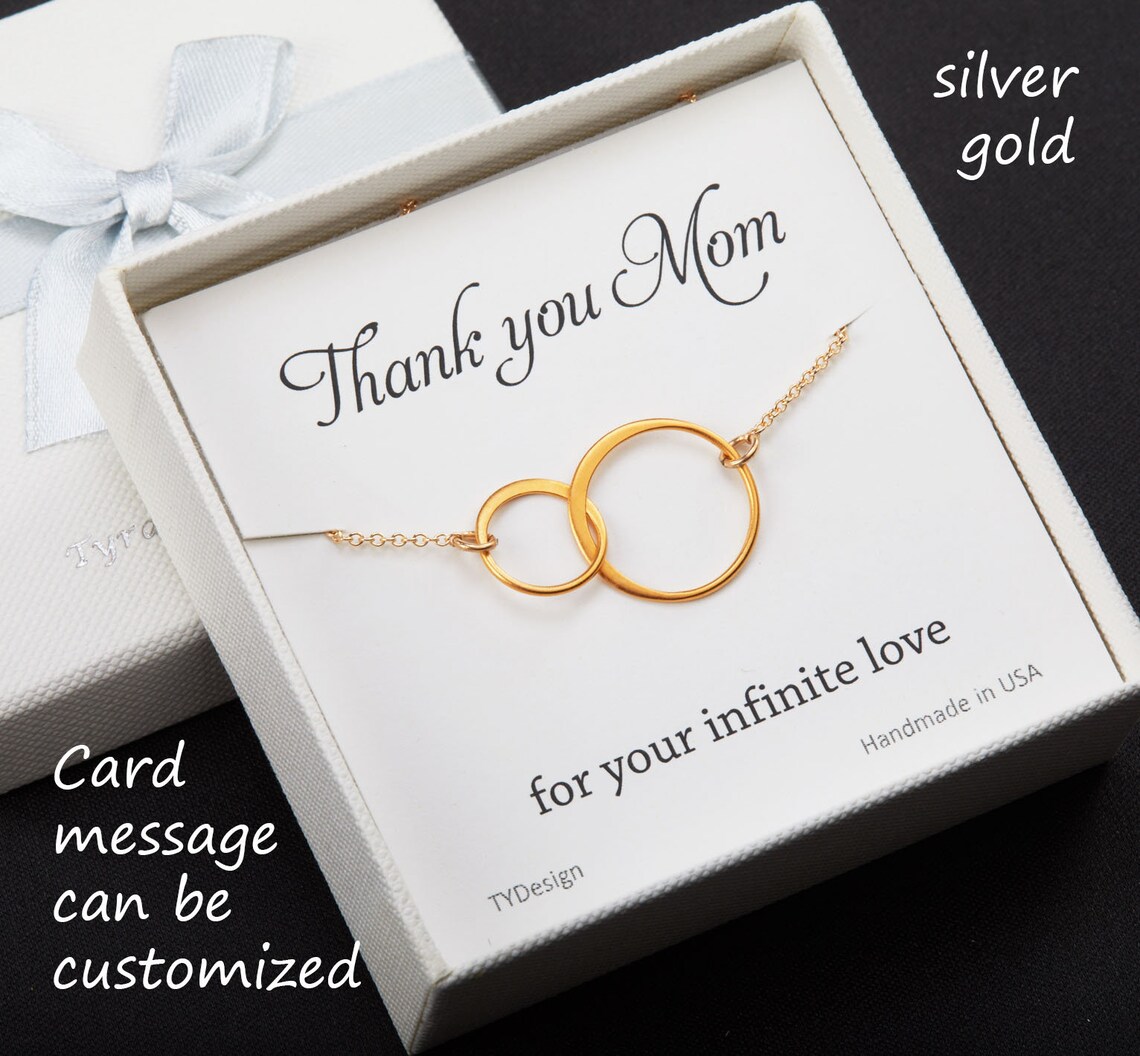 Best Friends Circle Necklaceinterlocked Three - Etsy