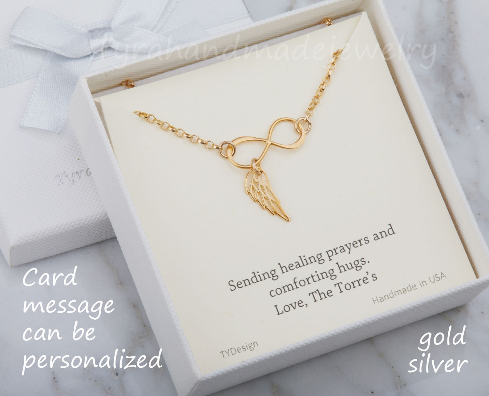 Infinity Angel Wing Braceletmemorial Braceletlost Baby - Etsy