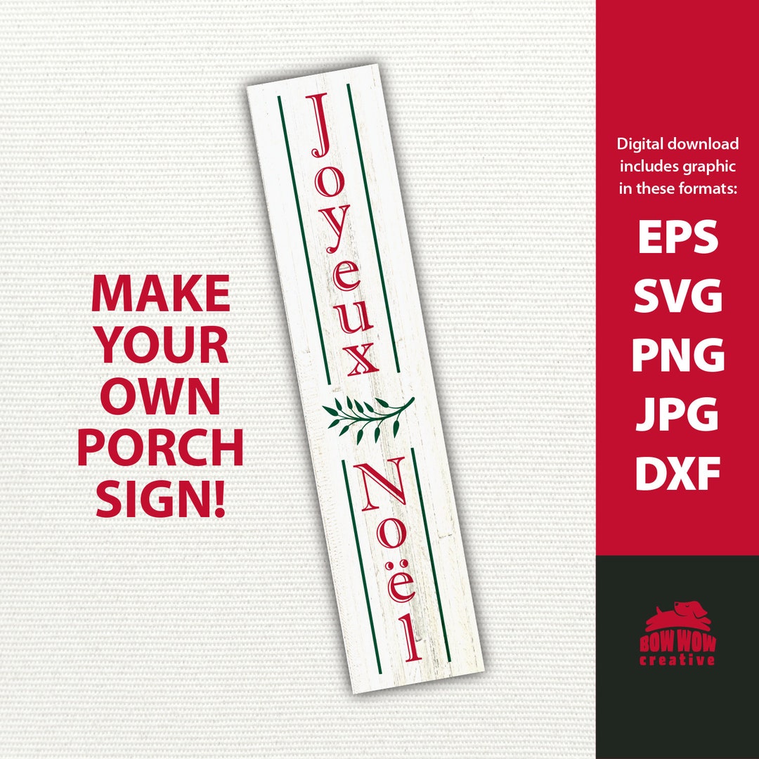 Joyeux Noel Porch Sign Svg Christmas Porch Sign Svg Noel Sign Svg Noel ...