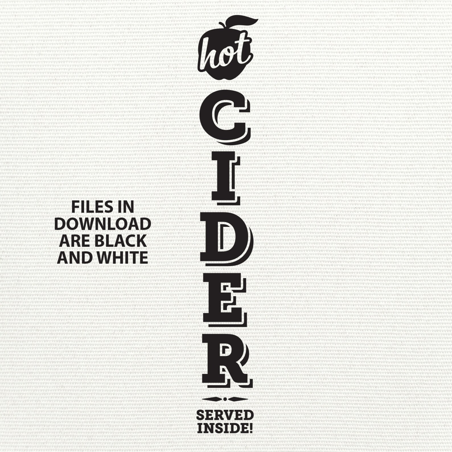 Hot Cider Porch Sign SVG Fall Porch Sign Vertical Fall Sign - Etsy