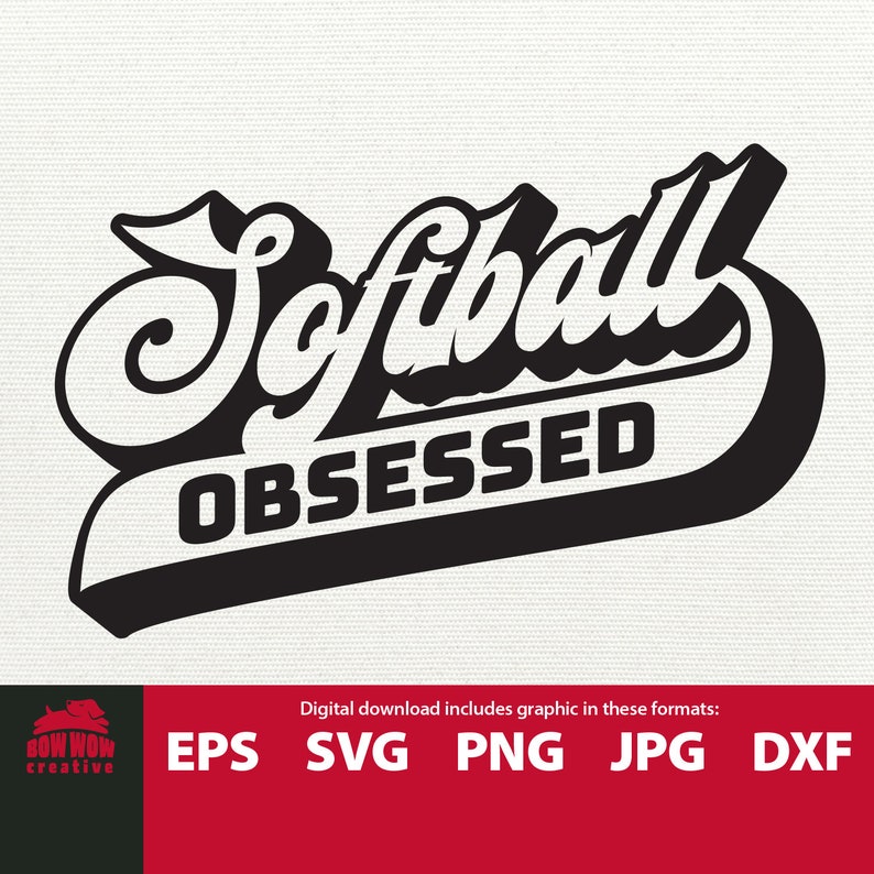 Vintage Retro Softball Obsessed Svg Cutting File Gift for - Etsy