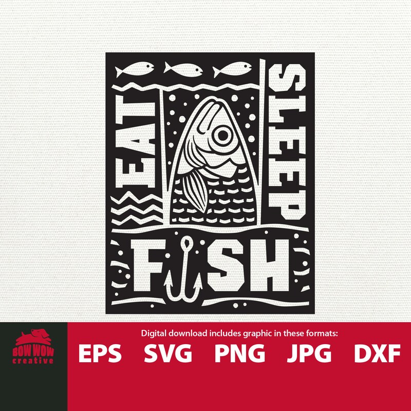 Eat Sleep Fish - Etsy