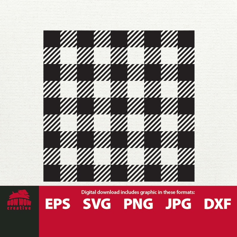 Buffalo Check Stencil - Etsy