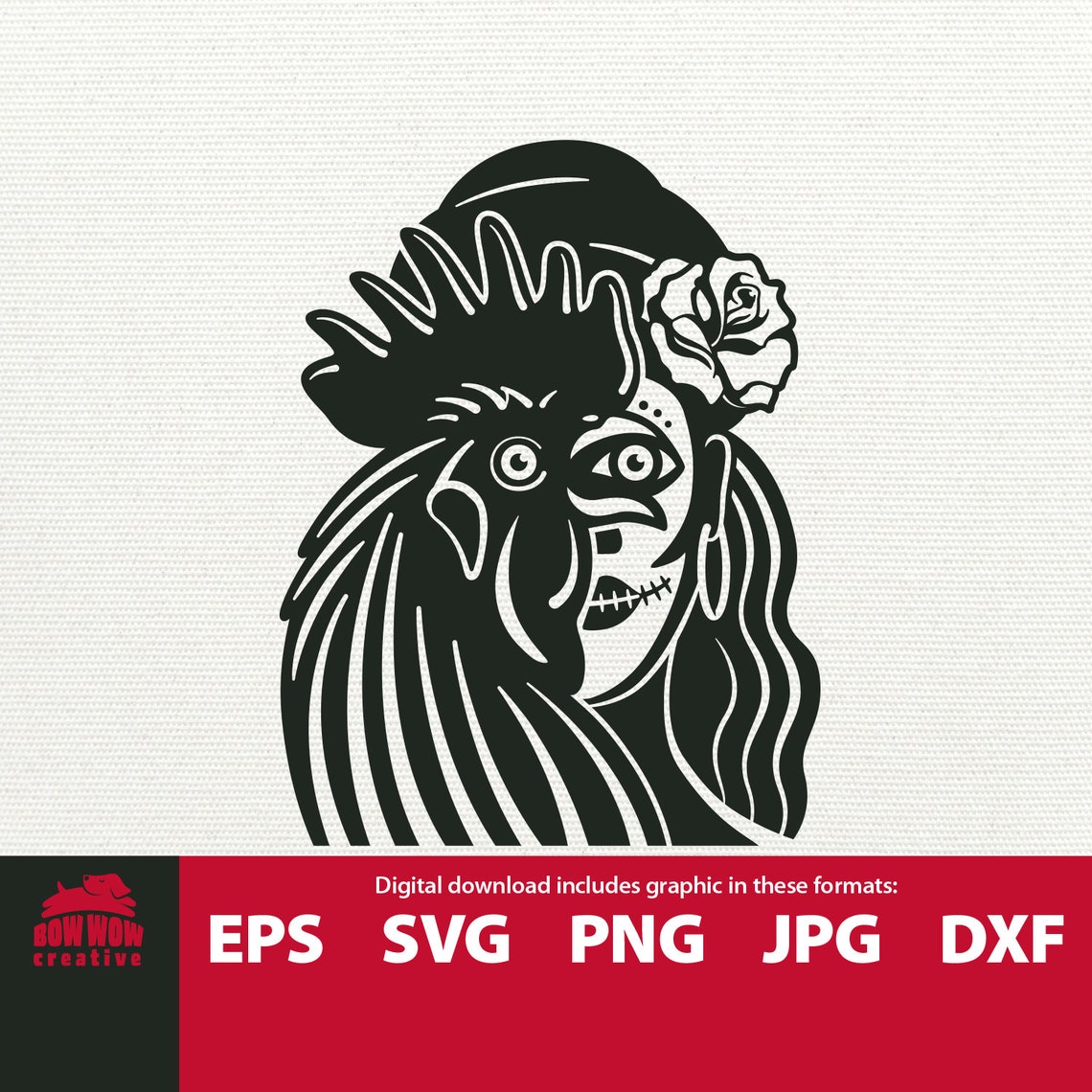 Maman Brigitte Voodoo Woman Svg With Rooster Svg Voodoo Tattoo - Etsy