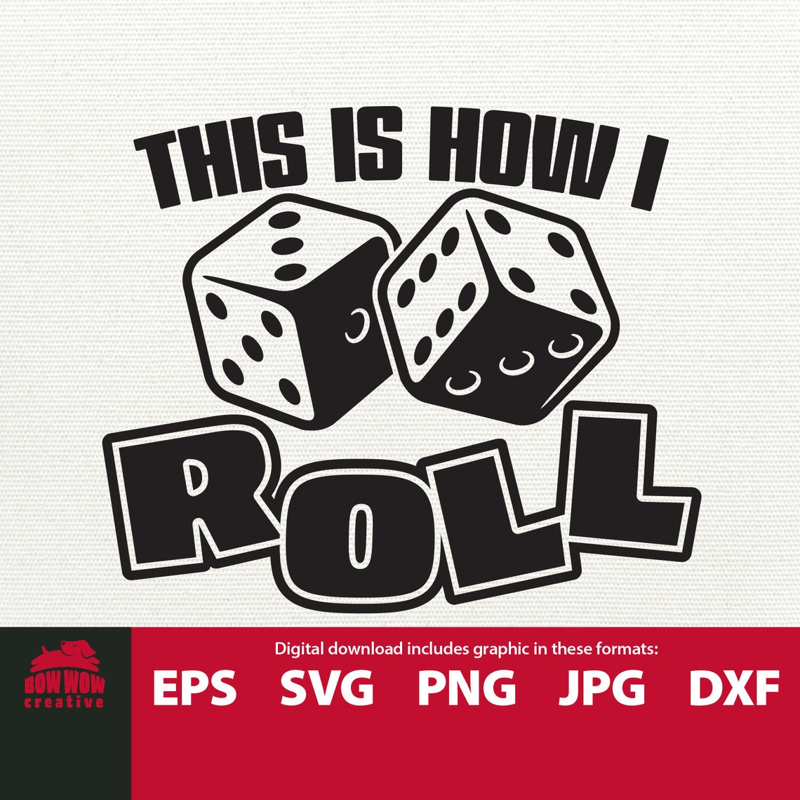 This is How I Roll Svg Rolling Casino Dice Die Gift for - Etsy
