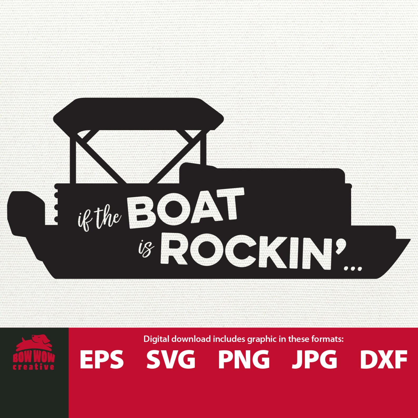 If the Boat is Rocking SVG Lake House Decor Pontoon Svg Life | Etsy