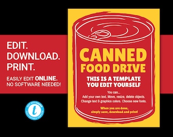 Homeless Drive Flyer - Etsy