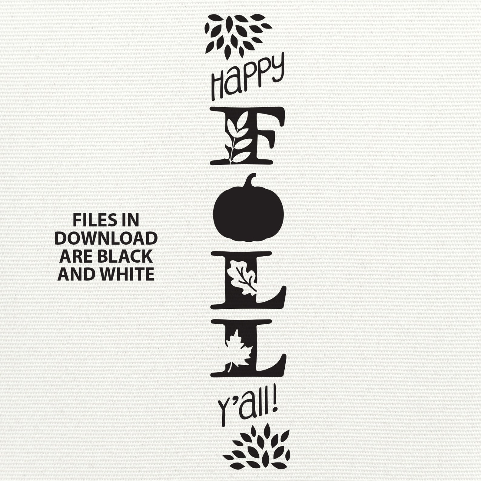 Happy Fall Y'all SVG Vertical Porch Sign Fall Sign Svg - Etsy