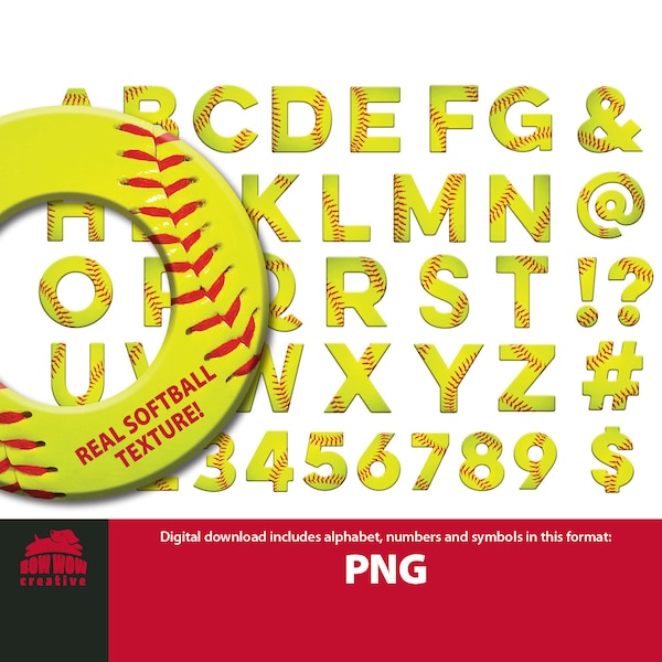 Softball Letters - Etsy