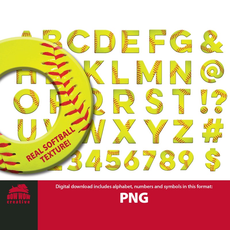 Softball Letters - Etsy