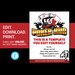 EDITABLE GOLF CART Poker Run Flyer Fundraiser Golfer Charity Event Ad ...