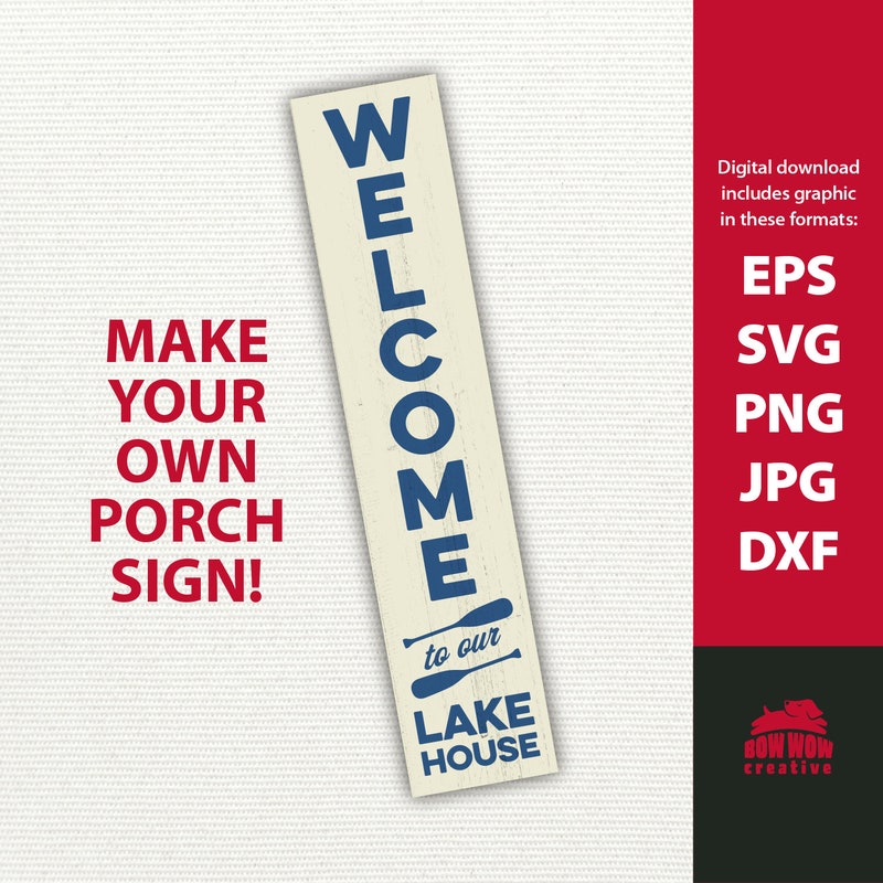 Vertical Lake Sign - Etsy