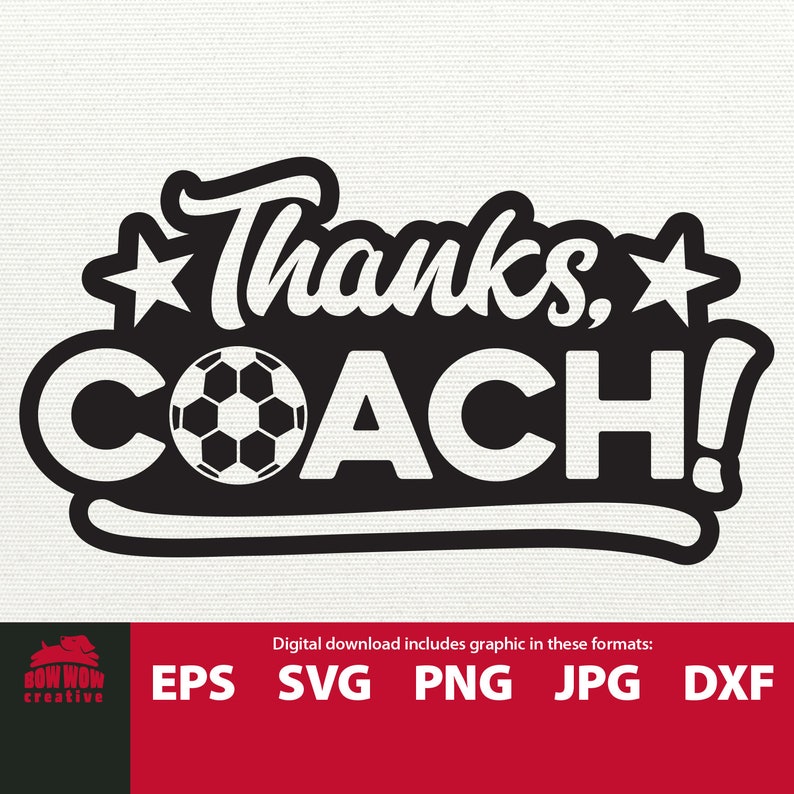 Thanks Soccer Coach Svg Thank You Soccer Coach Svg Gift for - Etsy