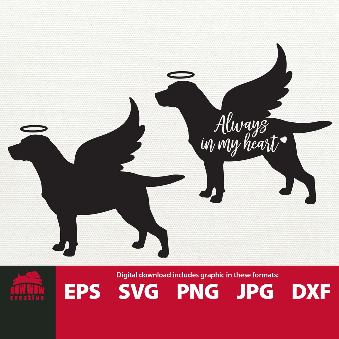 Labrador Svg Labrador Memorial Svg Lab Angel Labrador With Angel Wings ...