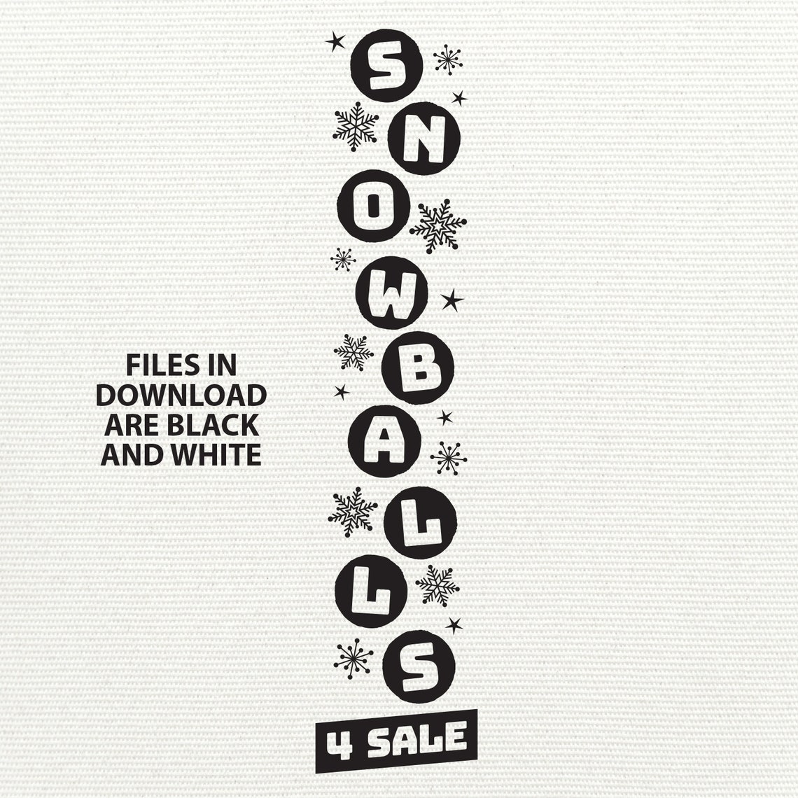 Snowballs for Sale Svg Winter Porch Sign Svg Vertical Winter Sign ...