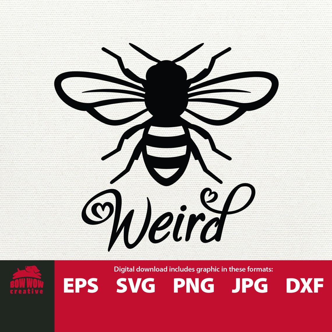 Bee Weird SVG Be Weird Svg Weird Clipart Weird Quote Svg Weird - Etsy