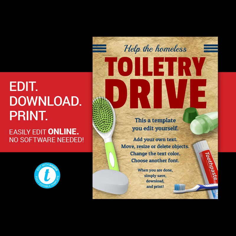 Homeless Drive Flyer - Etsy