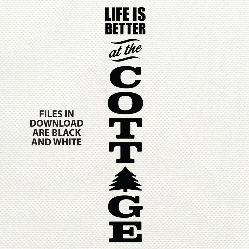 Life is Better at the Cottage SVG Cottage Porch Sign Svg | Etsy