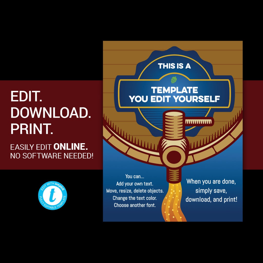 EDITABLE Oktoberfest Flyer Beer Flyer Craft Beer Flyer Oktoberfest ...