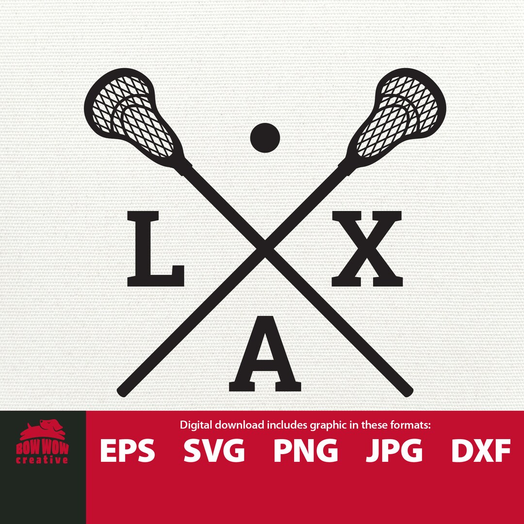 LAX Crossed Lacrosse Sticks Svg Lacrosse Clipart Lacrosse Svg Lacrosse ...