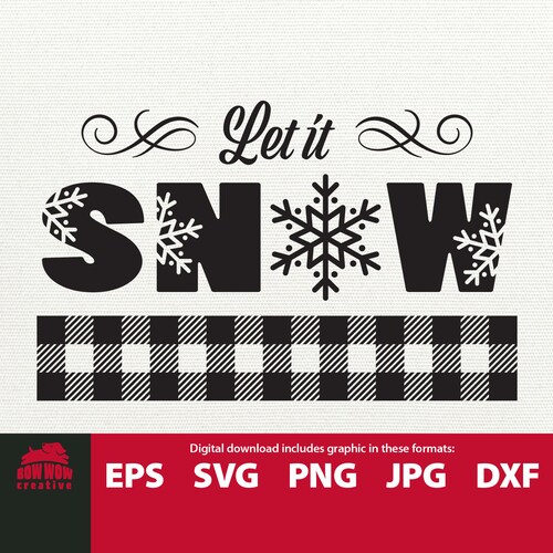 Let It Snow SVG Winter Sayings Winter Svg Christmas Svg - Etsy